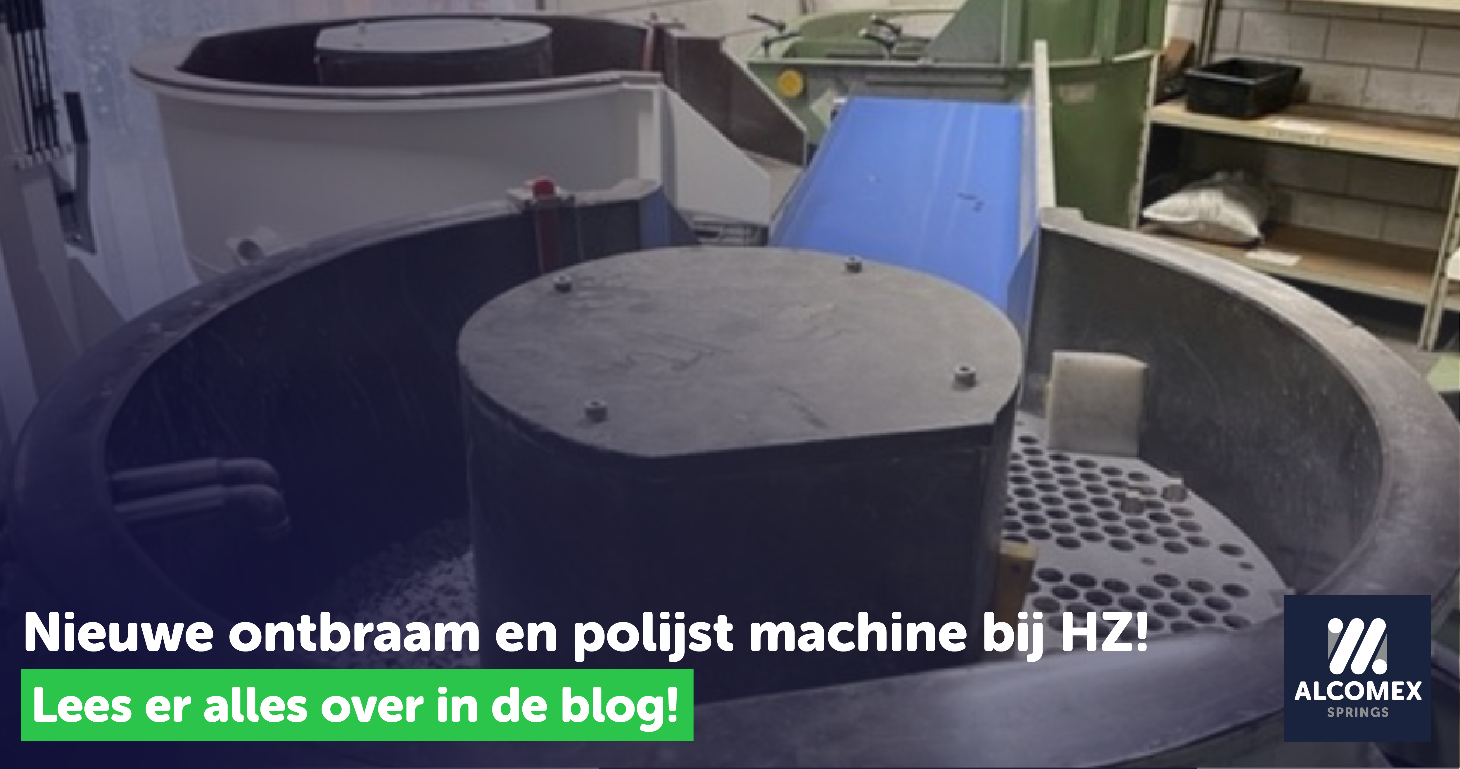 De nieuwe ontbraam en polijstmachine - nieuws - Alcomex Veren